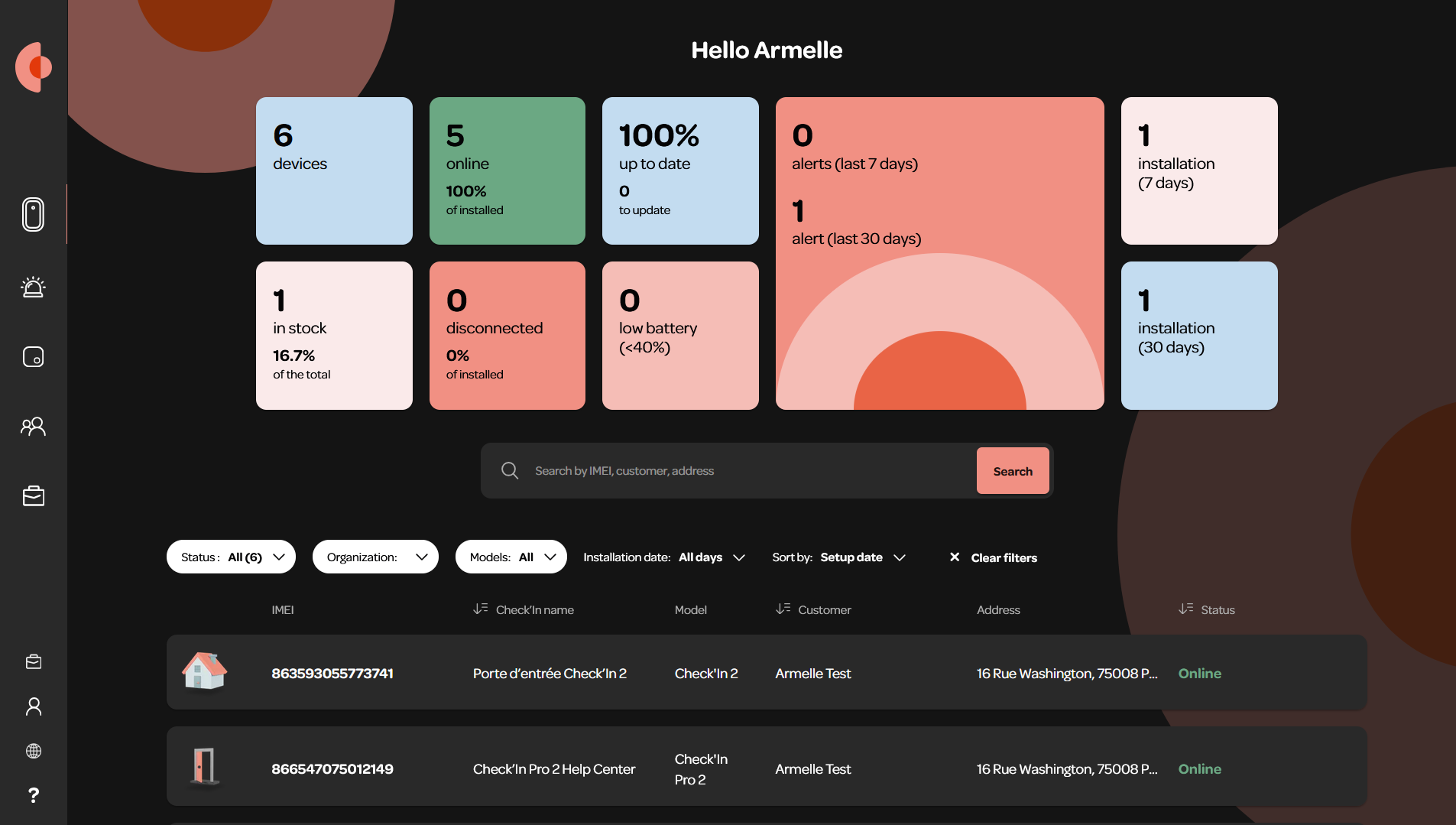 Navegar en el Dashboard – Check'In Pro by Artifeel